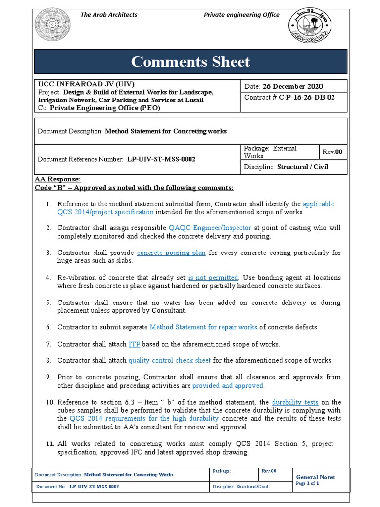 LP Uiv ST Mss 0002 00 Cs | PDF | General Contractor | Specification (Technical Standard)