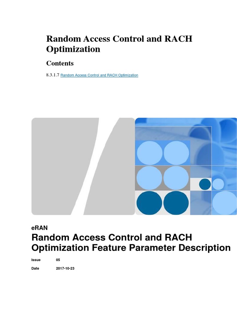 Random Access Control and RACH Optimization | Download Free PDF ...