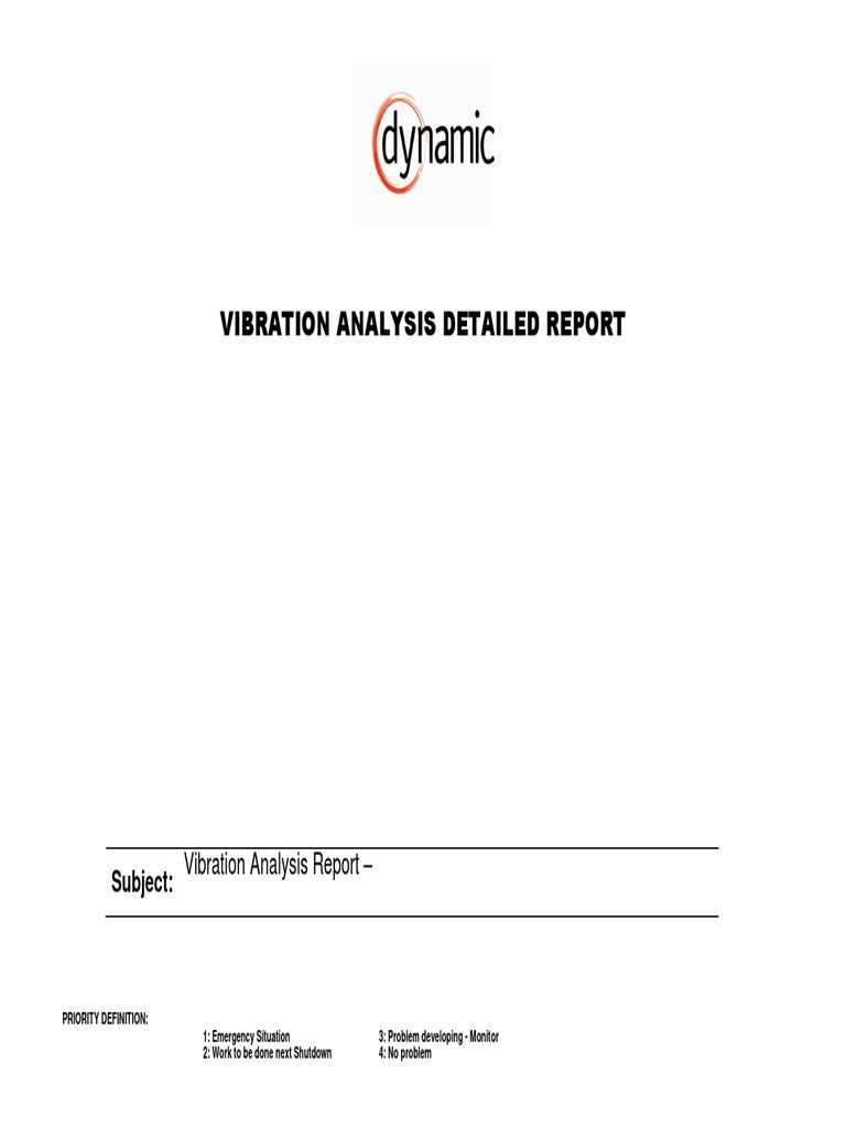 Vibration Analysis Example Report | PDF | Machines | Screw