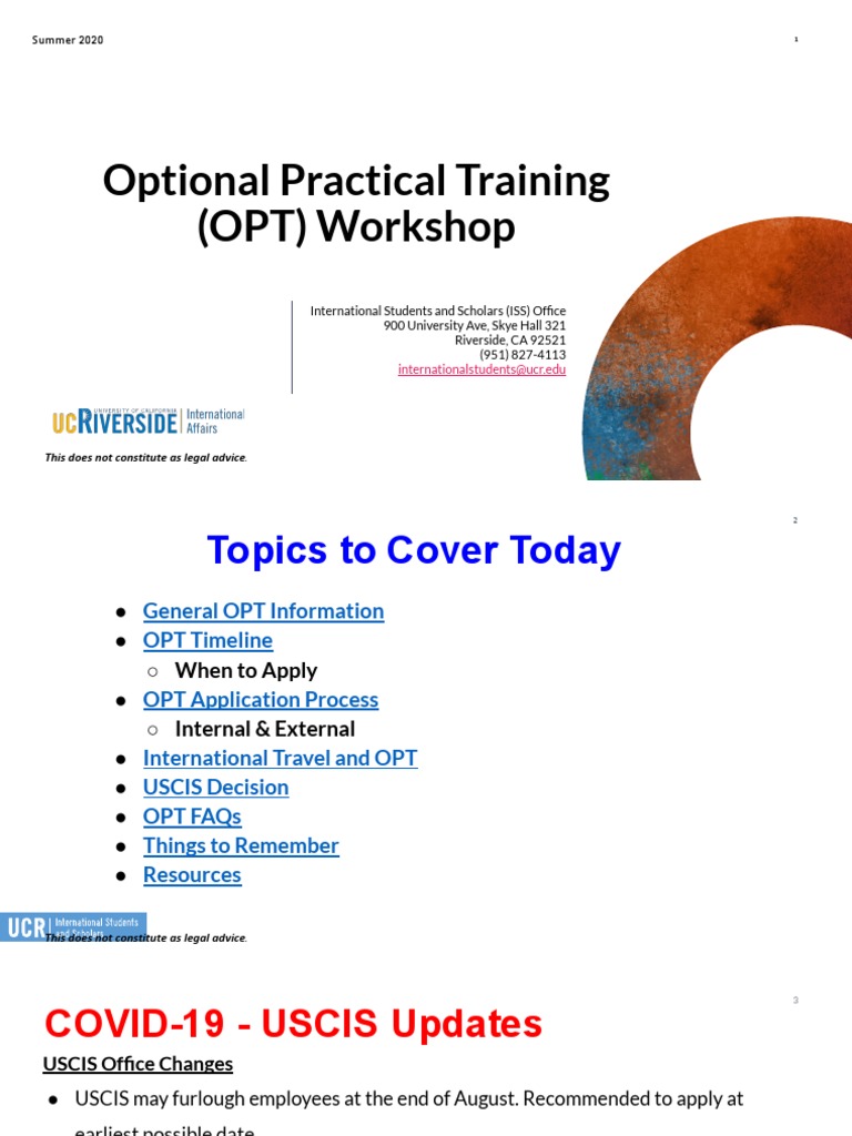 A Guide to Optional Practical Training (OPT) Application Process and ...