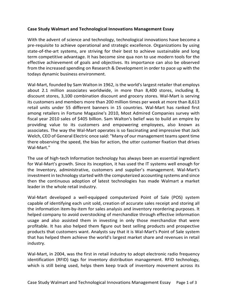 Individual Assignment | PDF | Radio Frequency Identification | Retail