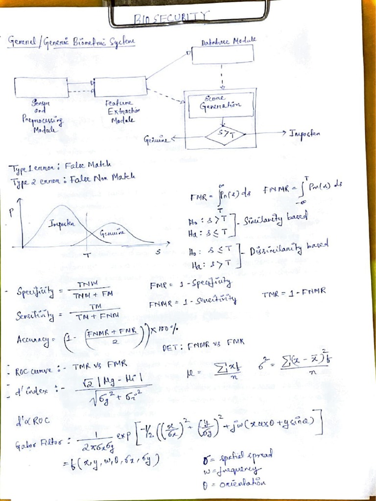 Biometric Formulas | PDF