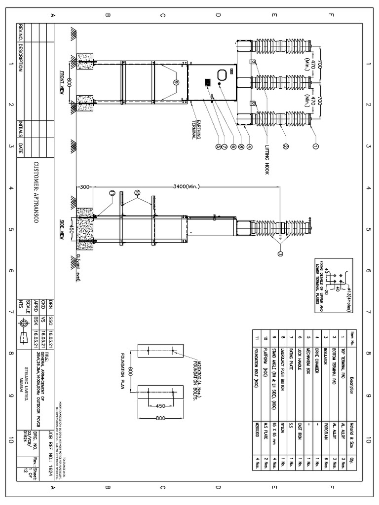 Aptransco 33kv VCB 20.04.21 | PDF | Insulator (Electricity ...