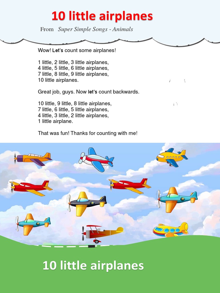 10 Little Airplanes | PDF