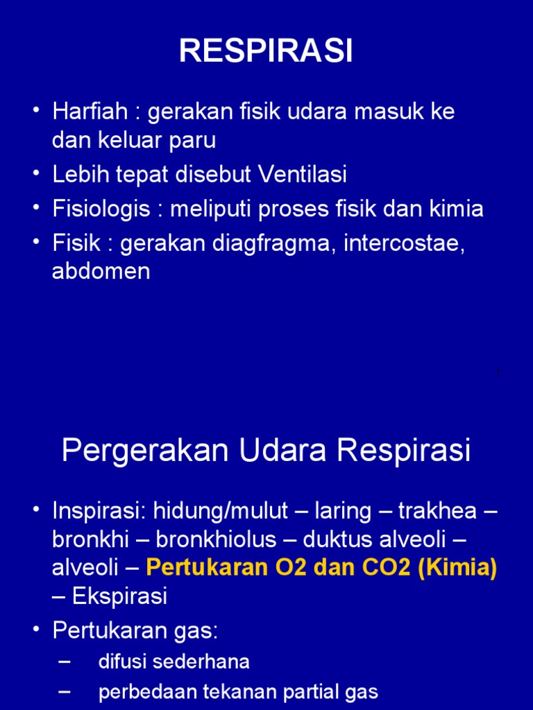 Pemeriksaan Respirasi | PDF