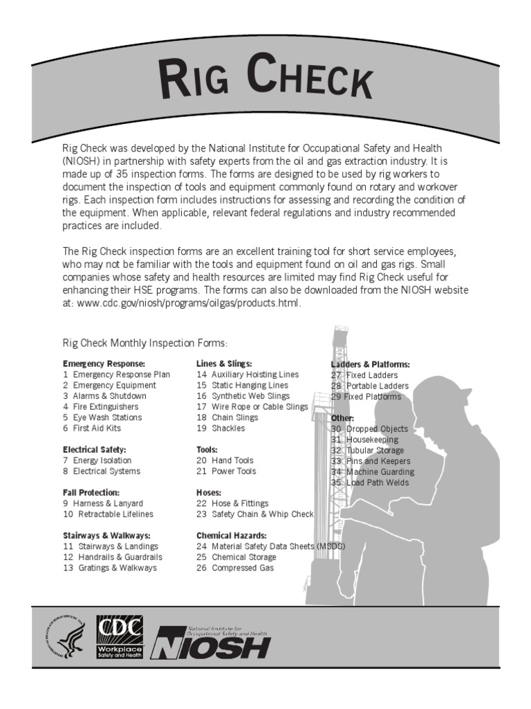 Oil Rig Inspection Worksheet | PDF | Electrical Wiring | Manufactured Goods