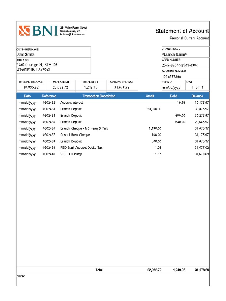 Bank Statement 3 | PDF | Transaction Account | Banks