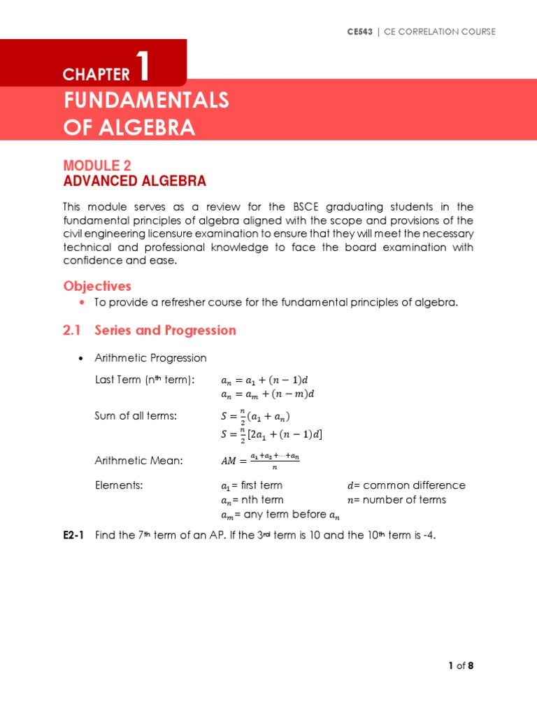 MODULE 2 - Advanced Algebra | PDF | Numbers | Teaching Mathematics