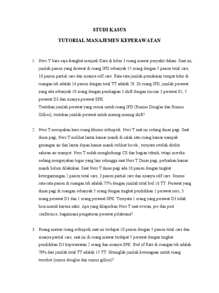 Studi Kasus Tutorial Mankep | PDF | Kesehatan Holistik