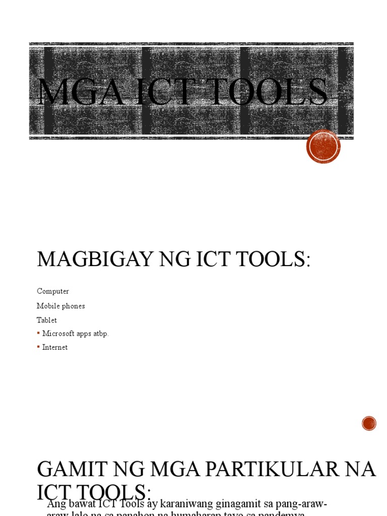 ICT Tools | PDF