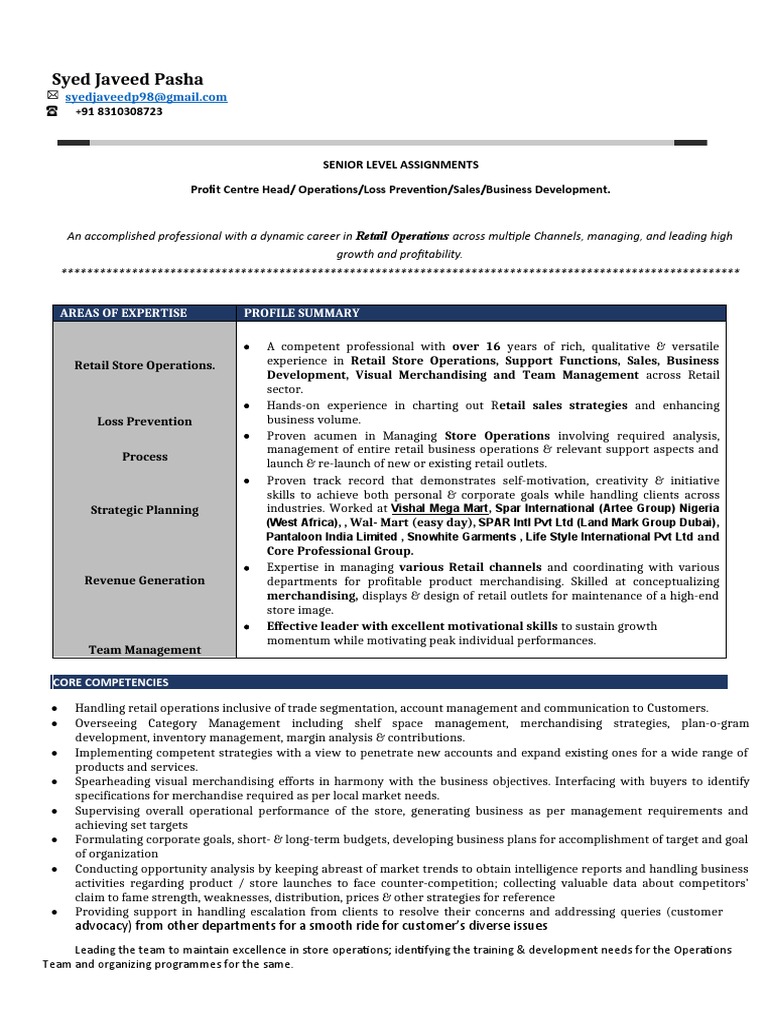 Share Syed Javeed Pasha | PDF | Retail | Microeconomics