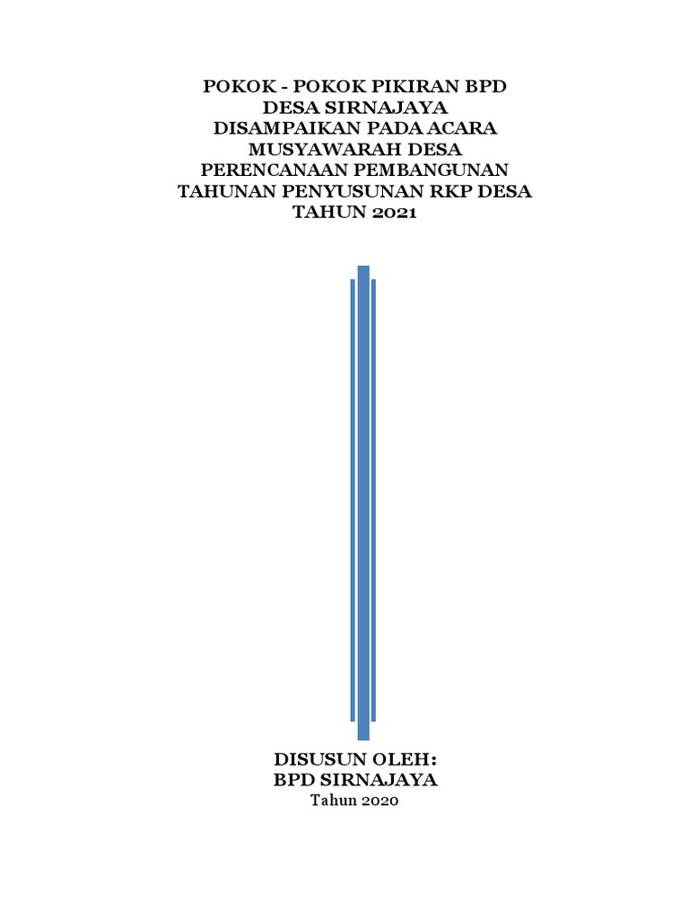 Pokok Pikiran BPD | PDF