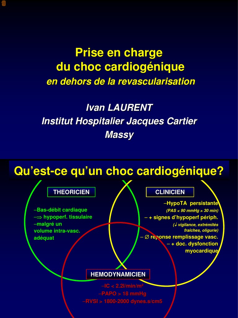 Choc Cardio | PDF | État de choc circulatoire | Médecine interne