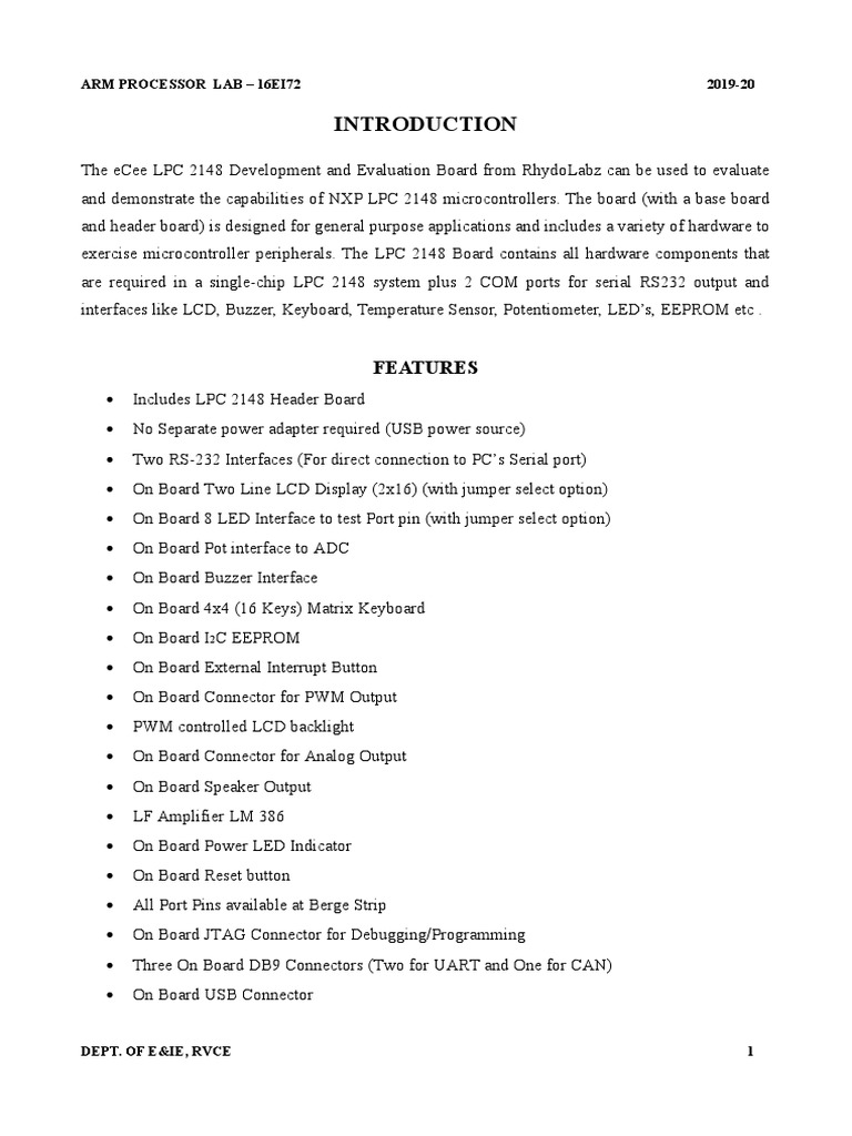 ARM Programs For Beginers | PDF | Microcontroller | Electrical Engineering