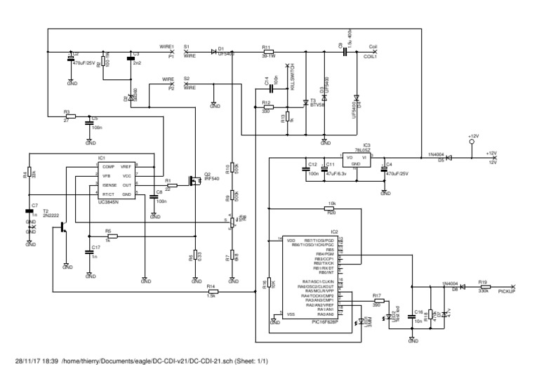 DC-CDI Circuit Schematic Overview | PDF