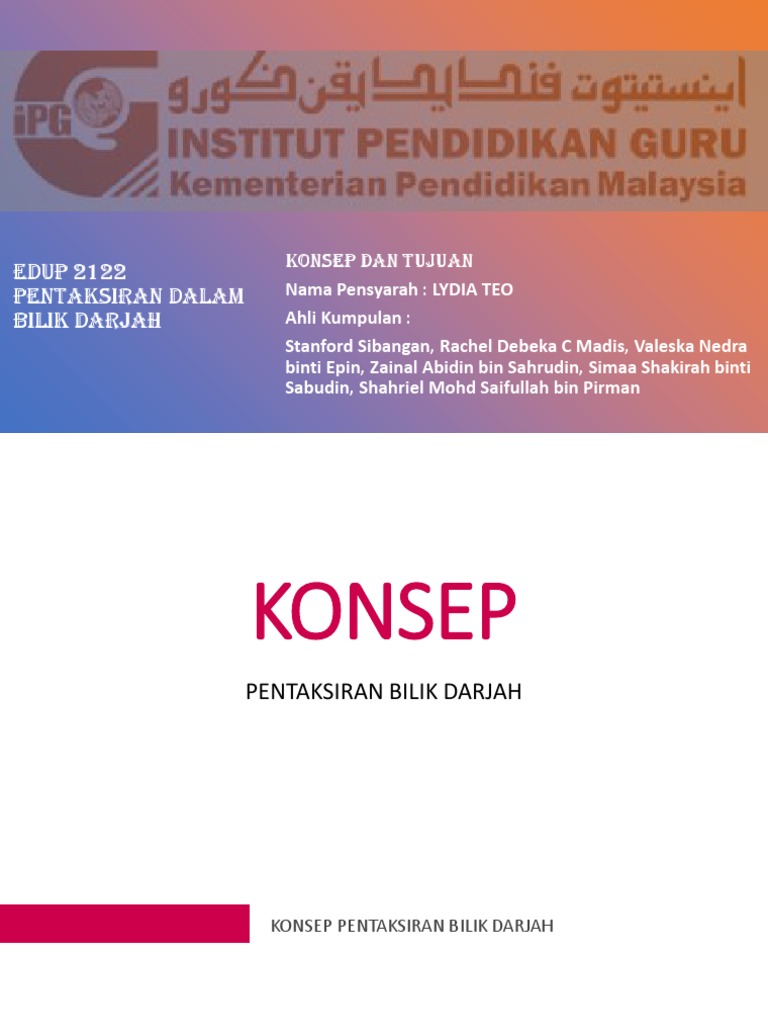 PEMBENTANGAN PBD KONSEP DAN TUJUAN Baru | PDF