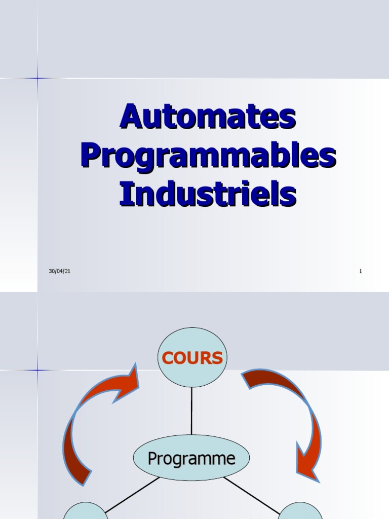 Cour Automates Programmables Industriels Pdf Automate Programmable
