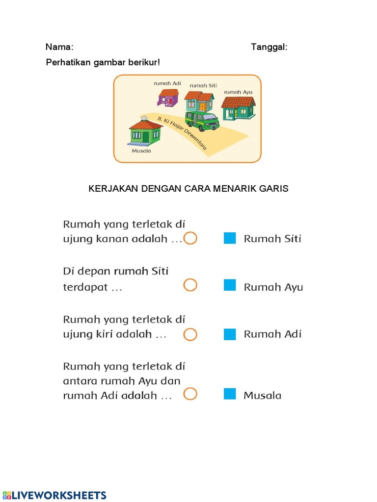 Worksheet Denah Rumah | PDF