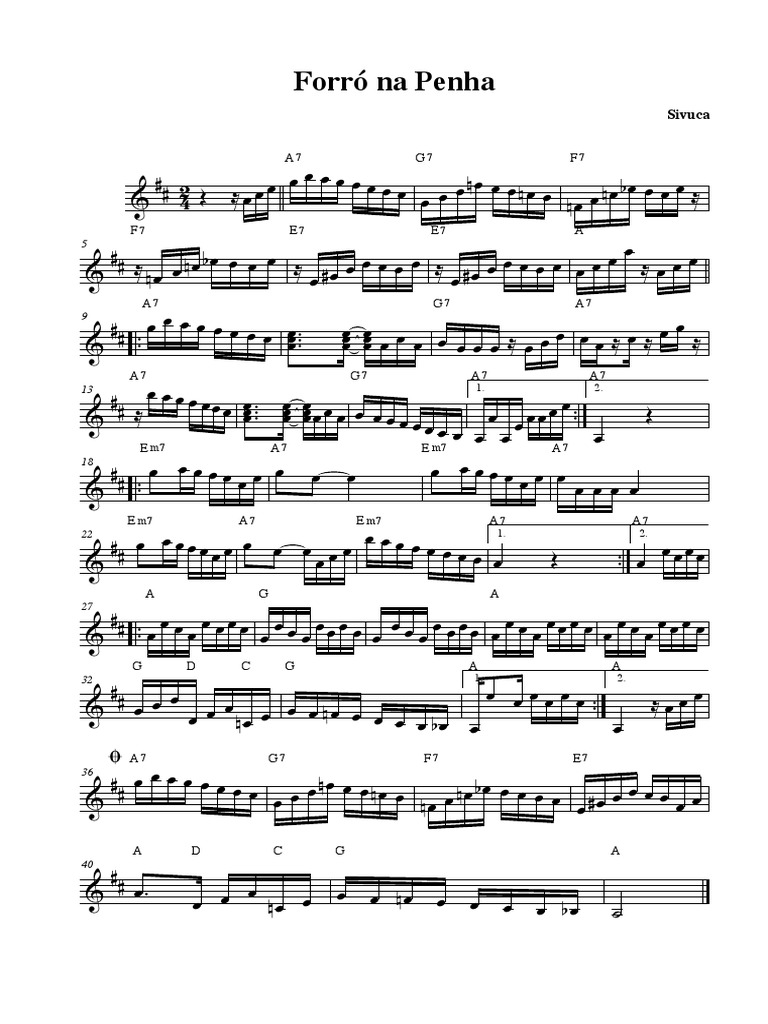 Forro Na Penha - Sivuca PDF | PDF