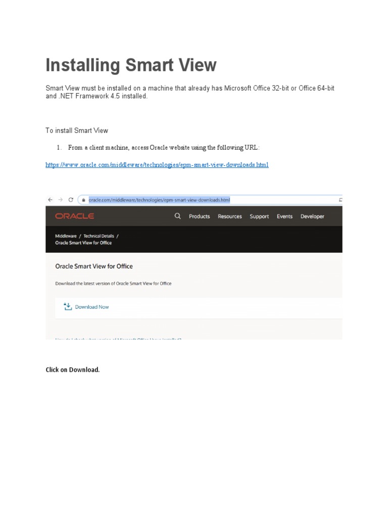 Installing Smart View | PDF