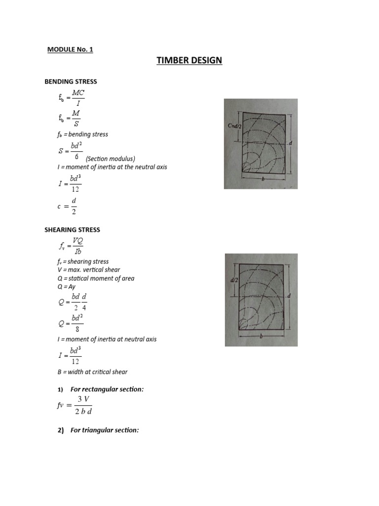 Timber Design Chapter 1 | PDF | Bending | Structural Engineering