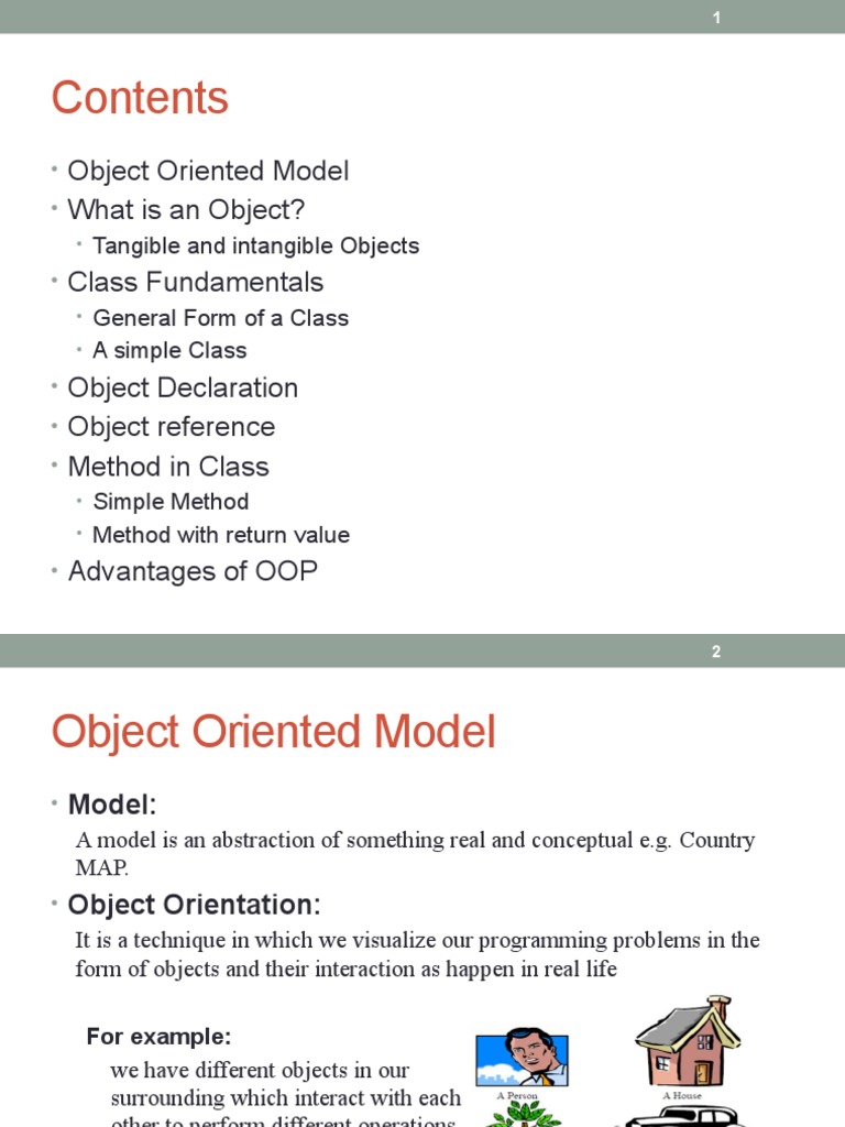 Oop Lec3 Introduction To Oop Pdf Method Computer Programming