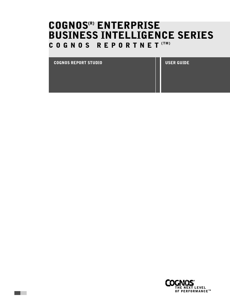 IBM Cognos 9 Business Intelligence The Official Guide | PDF | Page ...