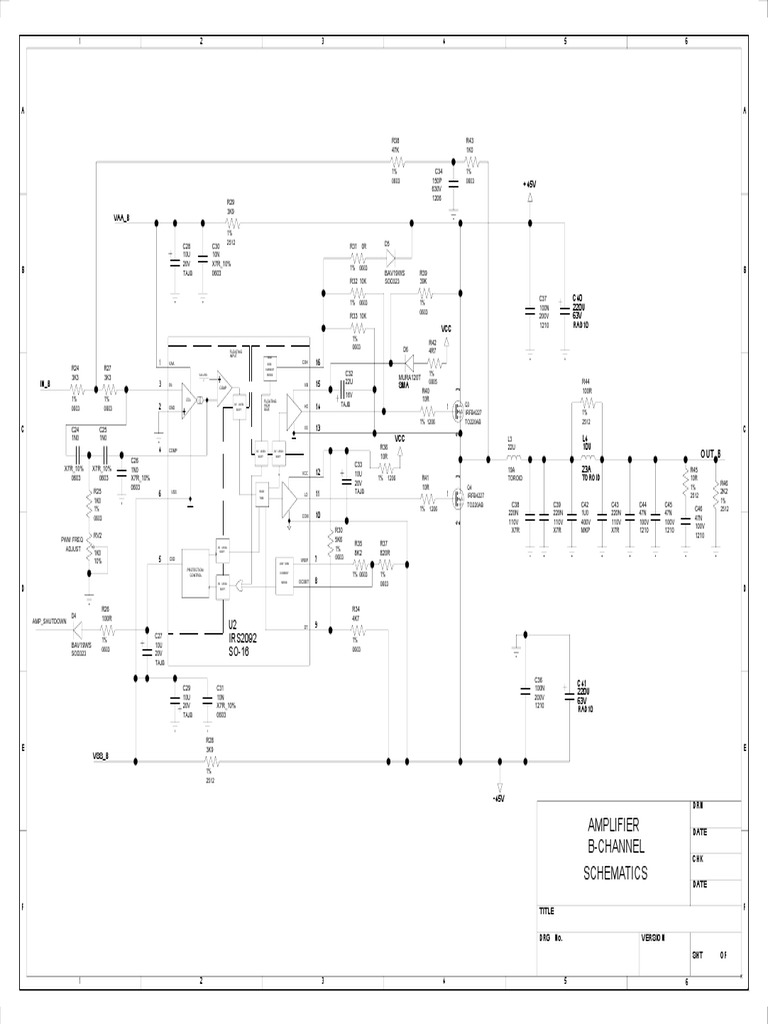 Class D Amplifier Schematics12 | PDF