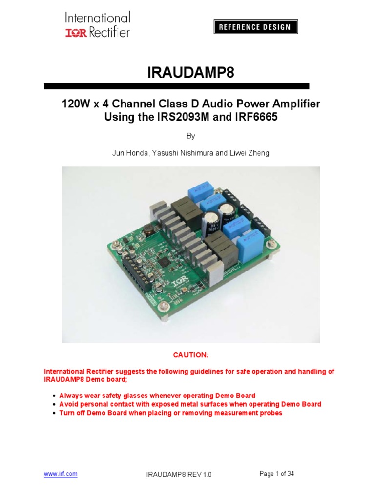 IRS2093M Class D Amplifier Overview | PDF | Power Supply | Amplifier
