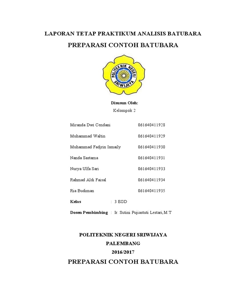 Preparasi Batubara Kelompok 2 | PDF