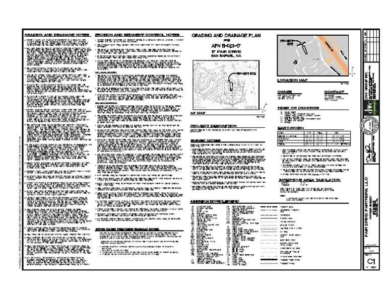 EXAMPLE Standard Notes Drainage 011-023-17 Plan Set | PDF
