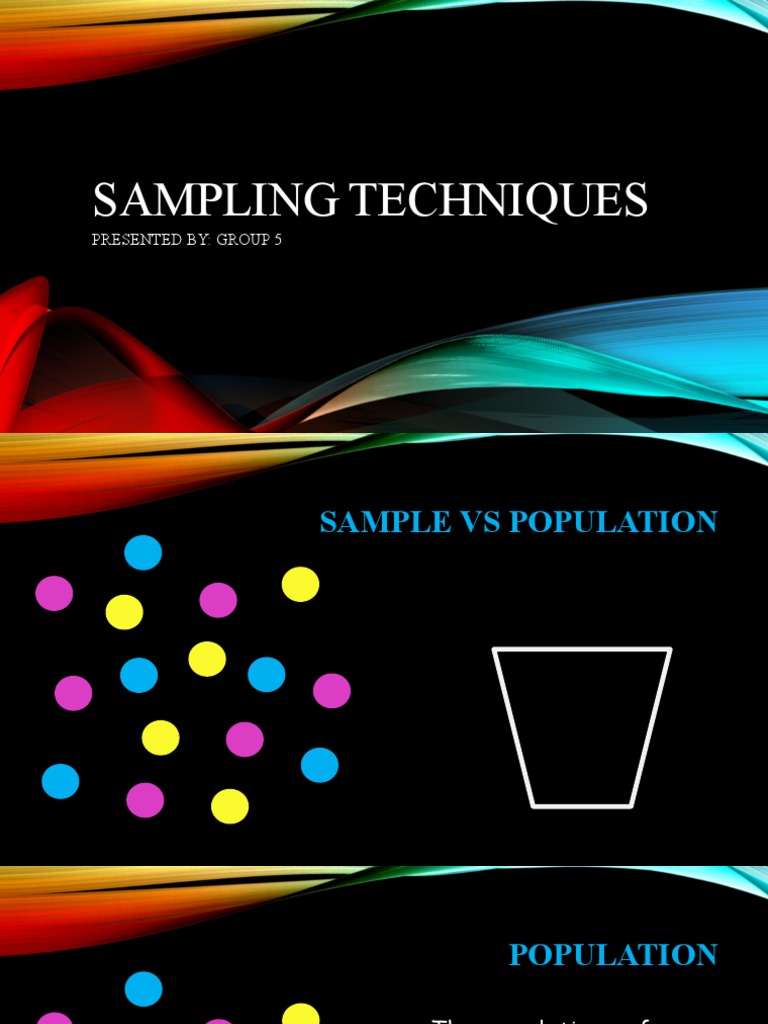 Sampling Techniques Group5 1 Pdf Margin Of Error Sampling 4697