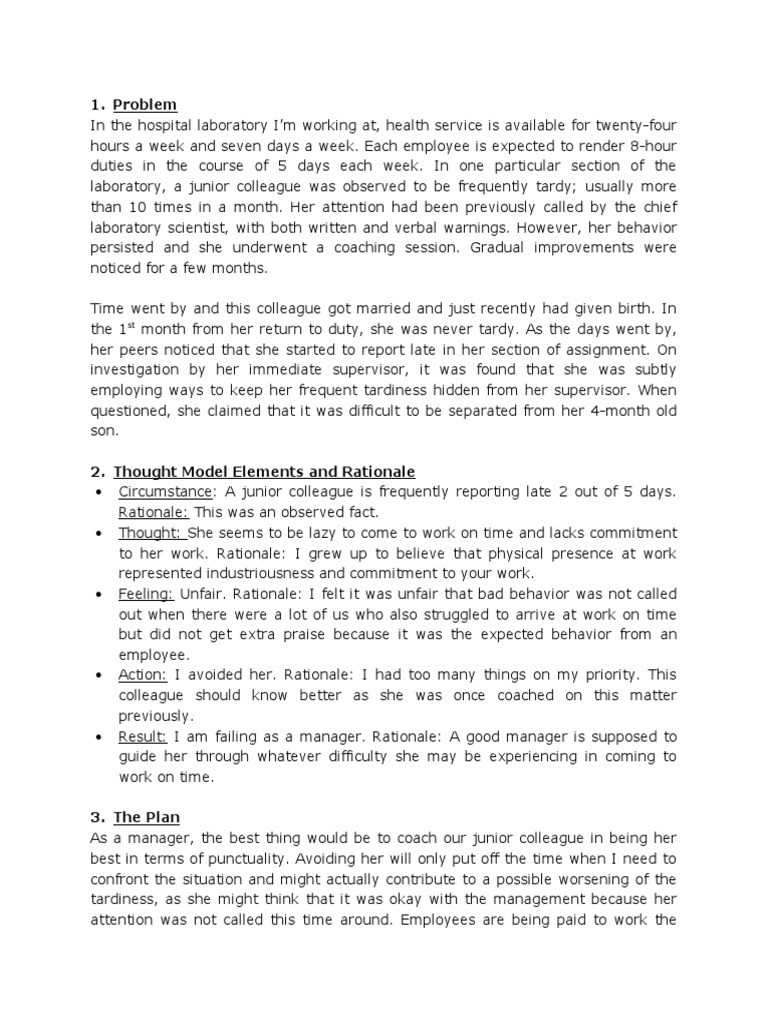 Applying Thought Model | PDF | Psychology | Human Nature