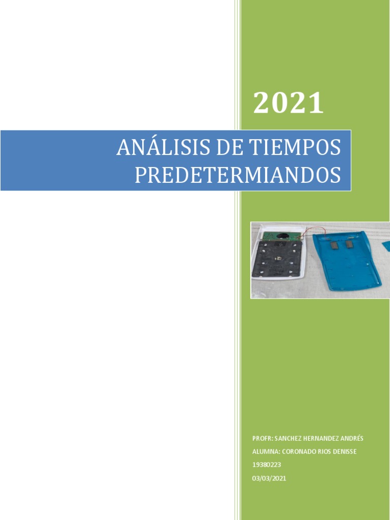 Estudio de Tiempos Predeterminados | PDF