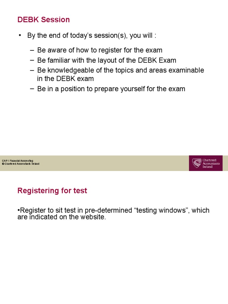 DEBK Session Slides | PDF | Bad Debt | Financial Accounting
