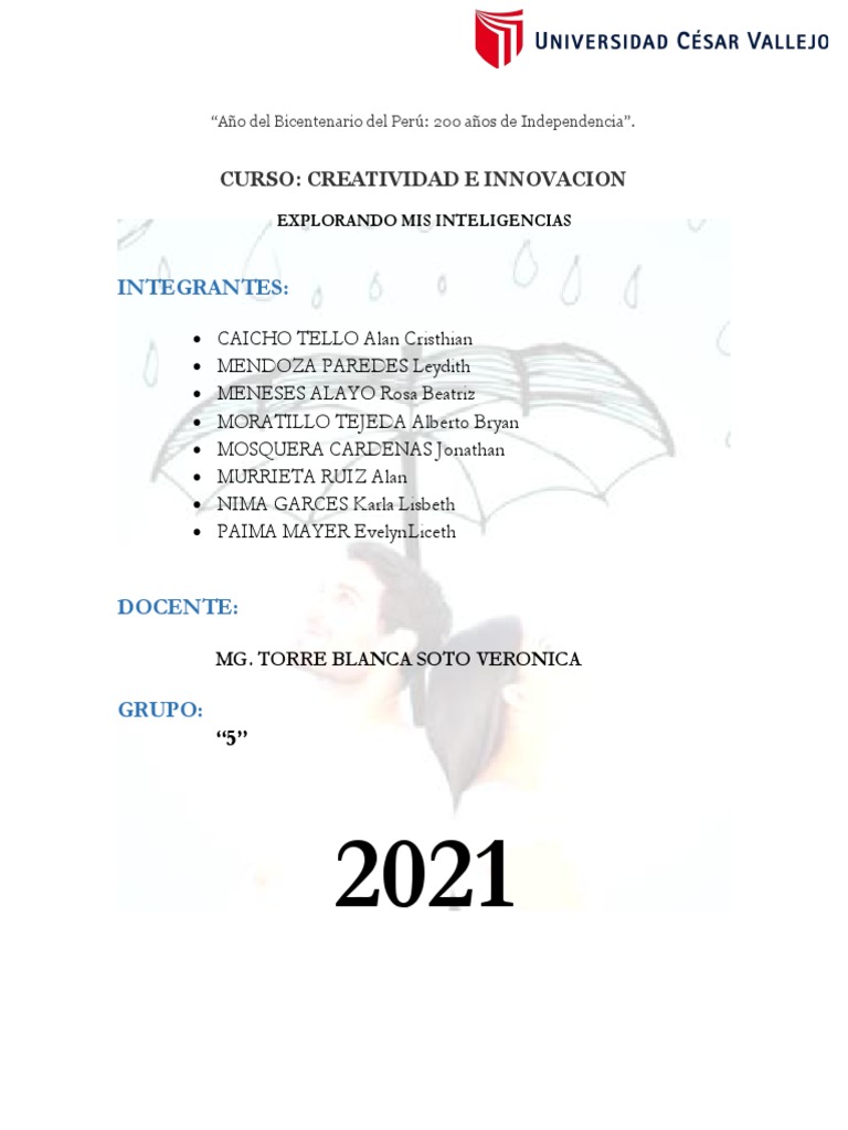 Grupo 5 - Explorando Mis Inteligencias | PDF | Inteligencia | Las emociones