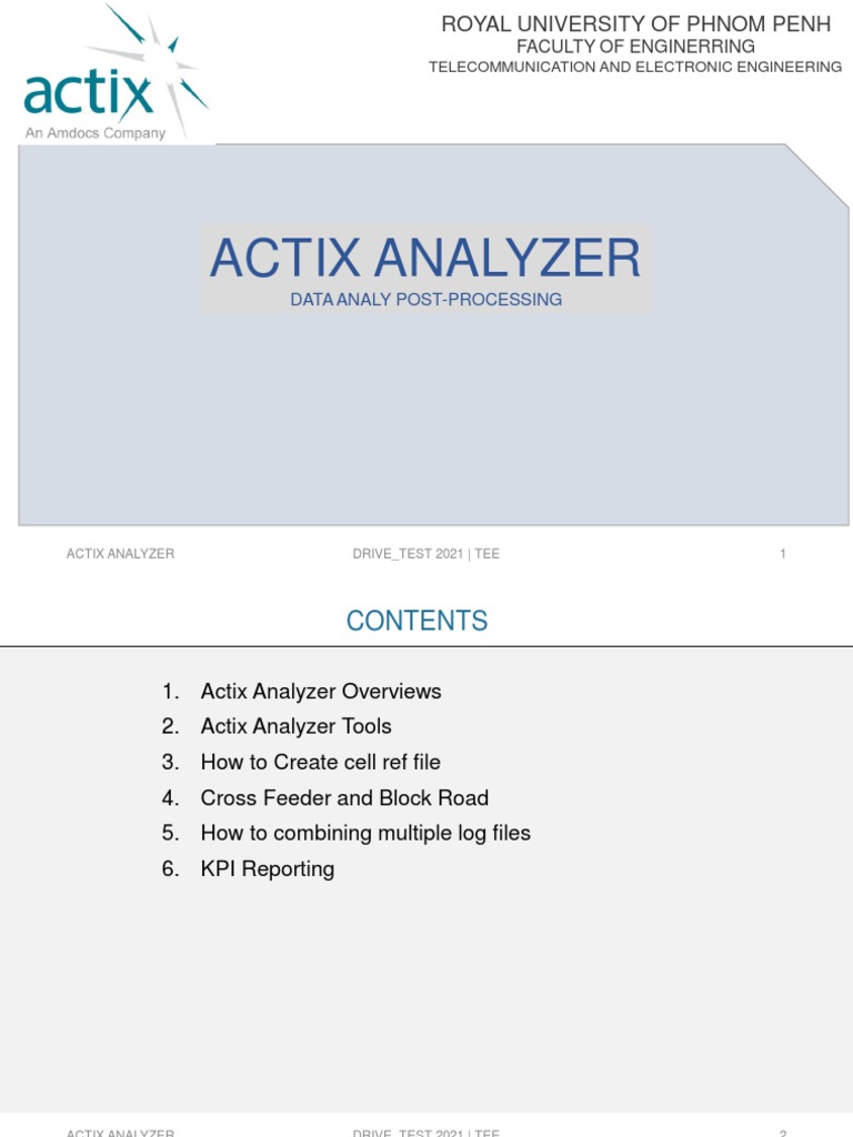 Actix Analyzer: Faculty of Enginerring | PDF | Analytics | Computer Network