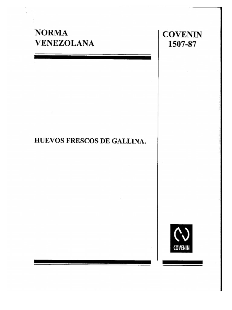 Covenin 1507-87 | PDF
