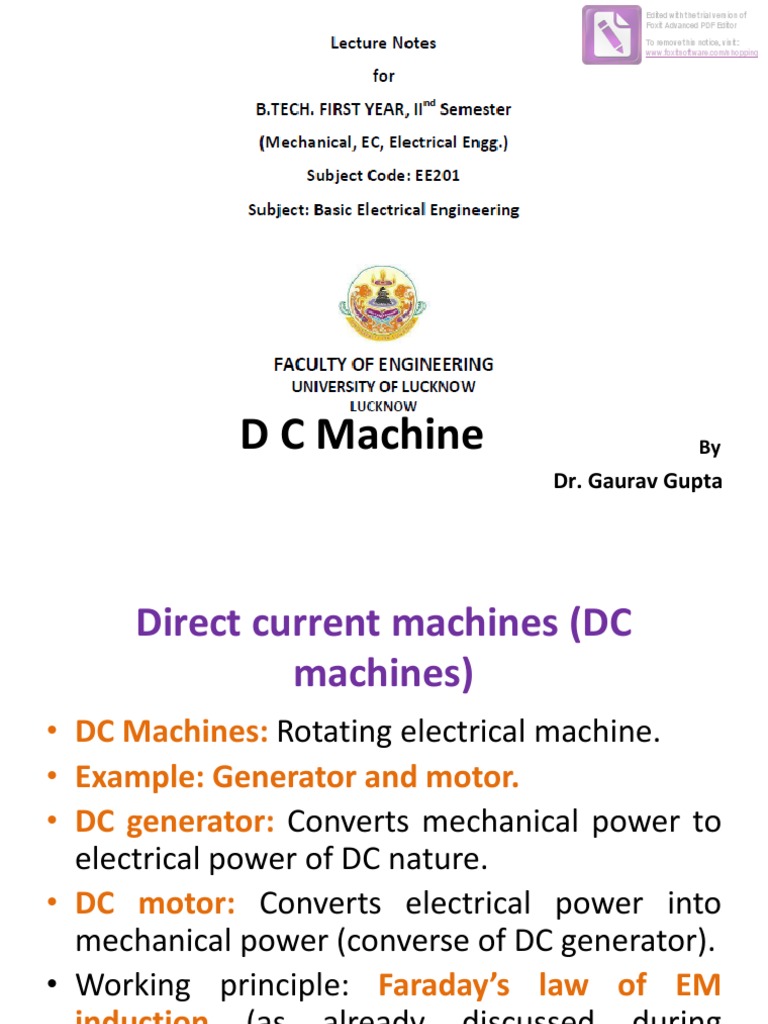 DC Machines: D C Machine | PDF | Electric Motor | Electric Generator