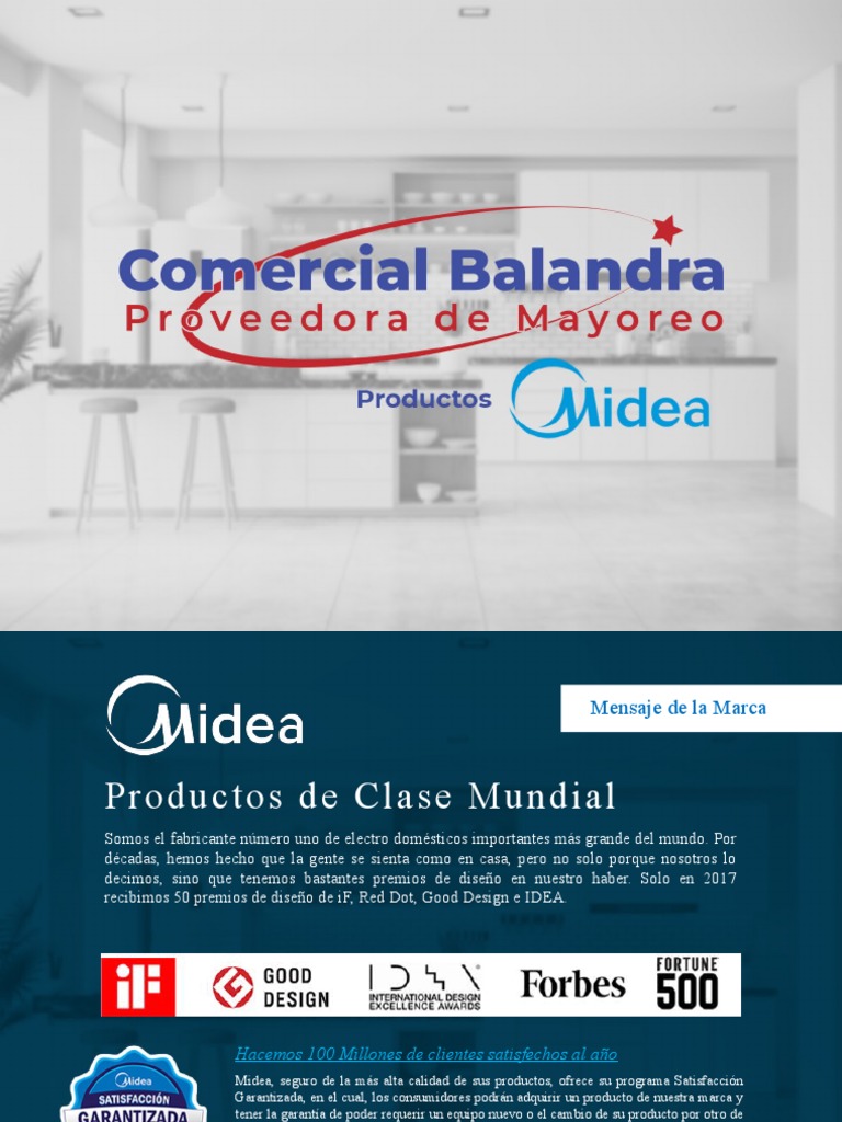 Productos Midea: Calidad y Garantía | PDF | Energía y recursos | Naturaleza