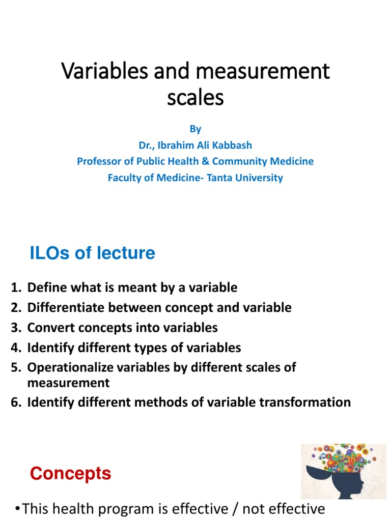 Variables and Measurement Scales | PDF | Level Of Measurement ...