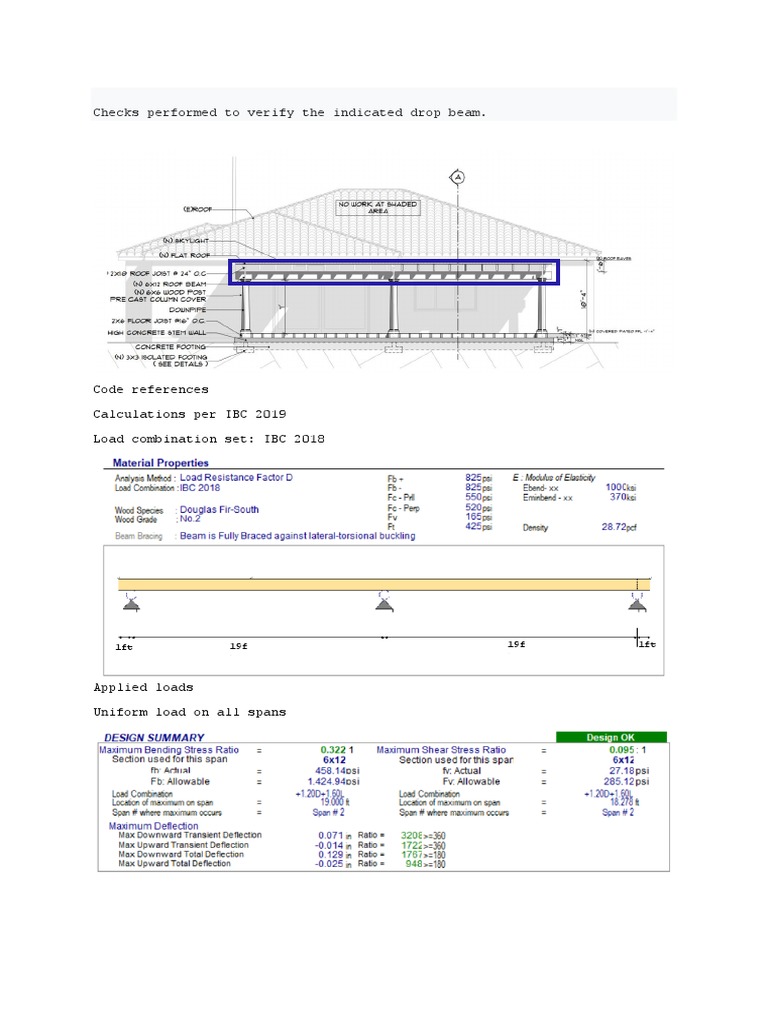 Checks Performed To Verify The Indicated Drop Beam | PDF | Business ...
