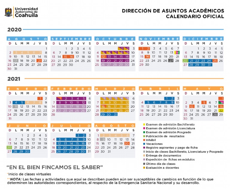Calendario UAde C | PDF