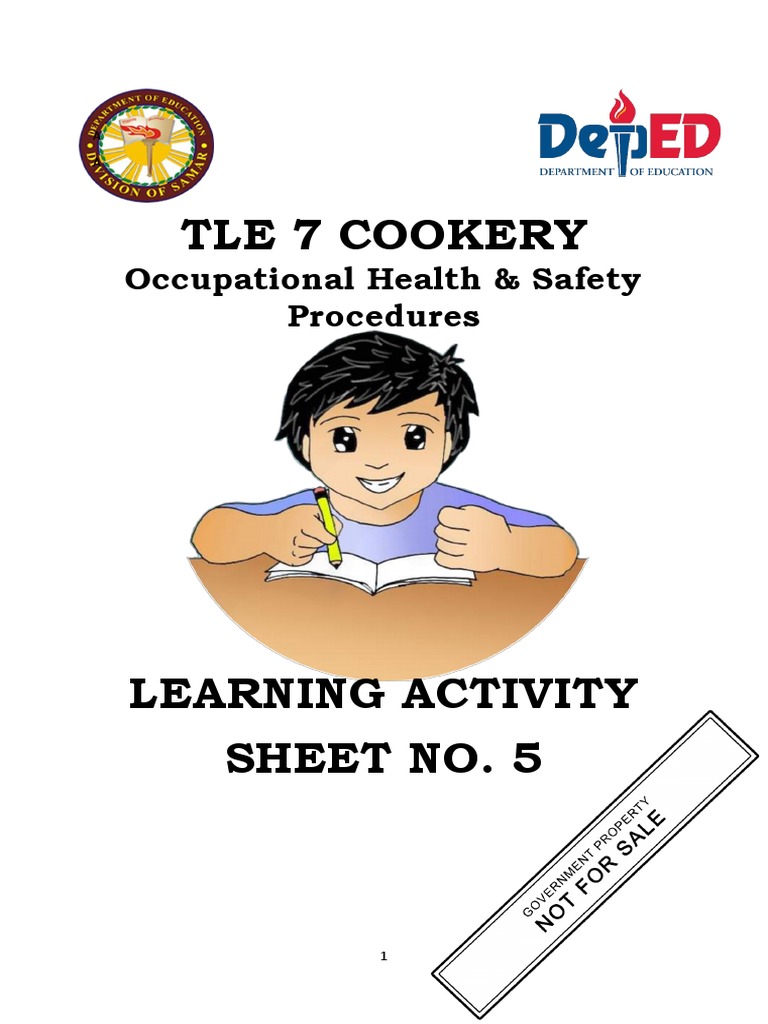 Tle 7 Cookery Ohsp | PDF | Occupational Safety And Health | Safety