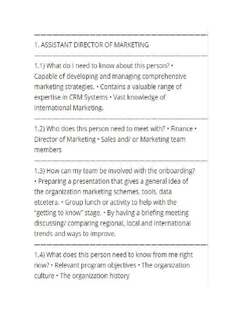 Onboarding Portfolio | PDF