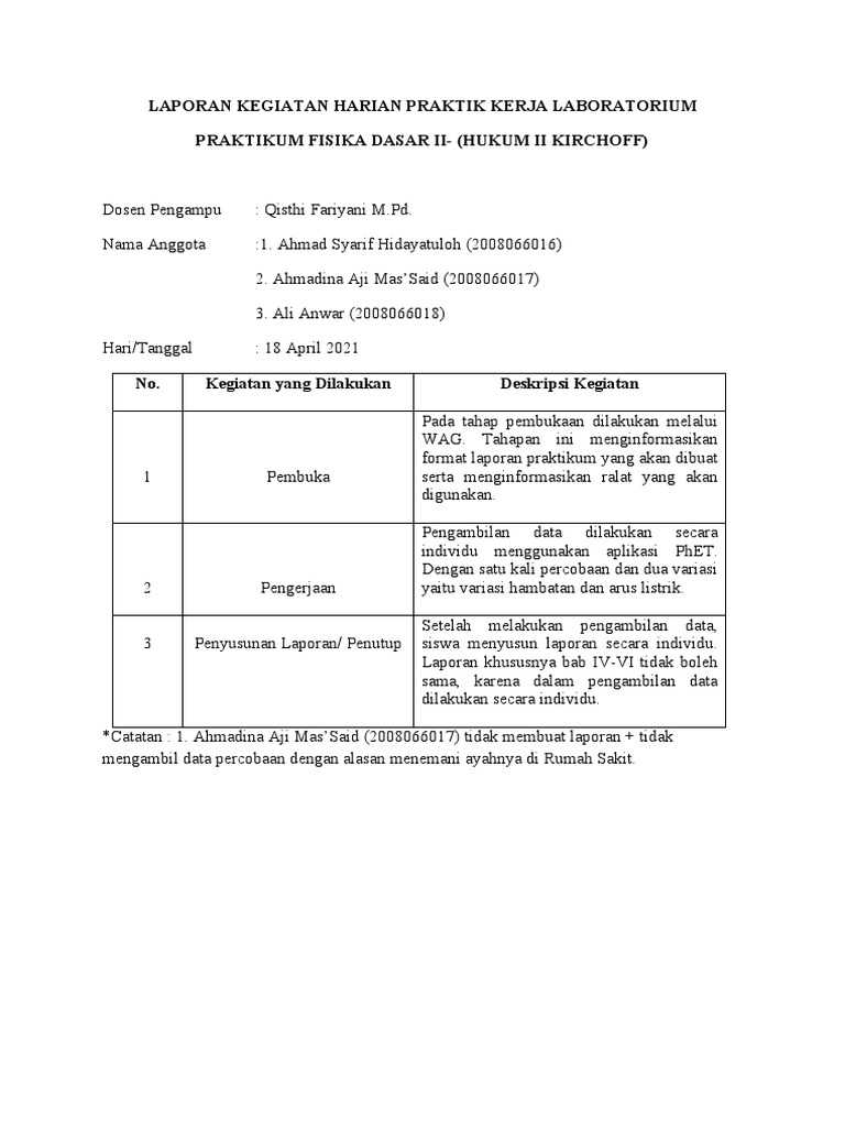 Noni Relika (1808066061) - PKL 3 | PDF