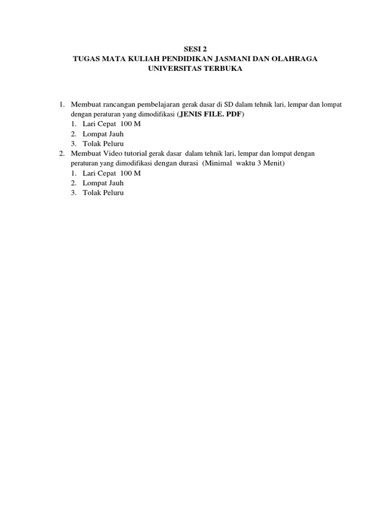Tugas SESI 2 | PDF