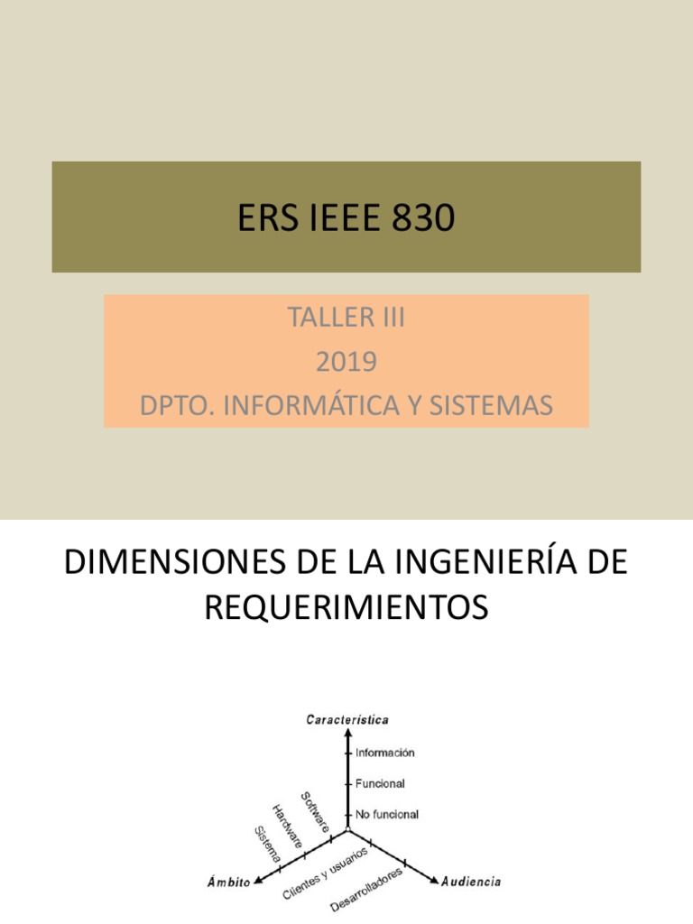 Ers Ieee830 | PDF | Usuario (informática) | Gestión de tecnología de la ...