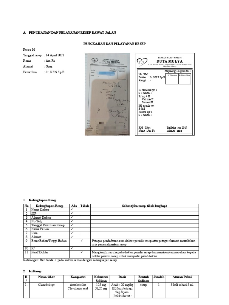 Telaah Resep Bedah | PDF