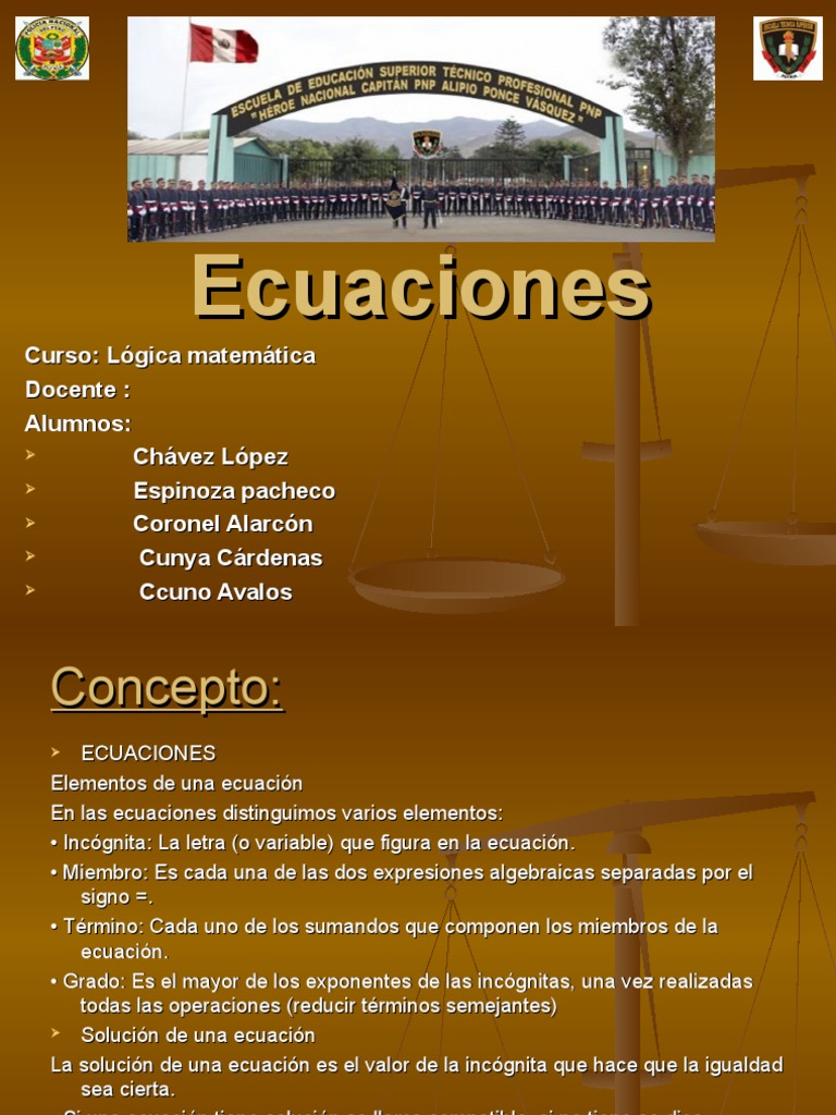 Ecuaciones PPT (111111) | Descargar gratis PDF | Ecuaciones | Ecuación cuadrática